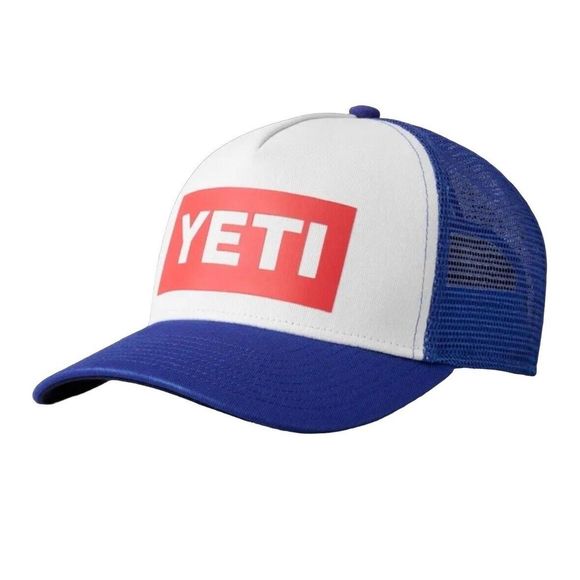 Yeti | Accessories | Yeti American Logo Badge Trucker Hat Cap Usa Red White Blue Snapback Adult ...